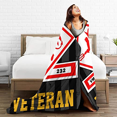 Vmfa-232 Throw Blanket Fleece Blanket Bed Sofas Warm Throw Blanket All Season Warm 80"X60"