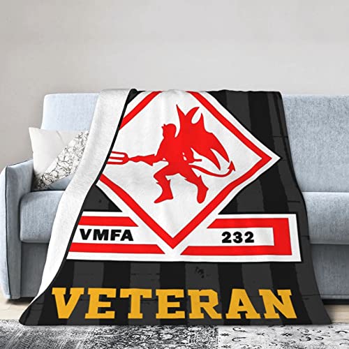 Vmfa-232 Throw Blanket Fleece Blanket Bed Sofas Warm Throw Blanket All Season Warm 80"X60"