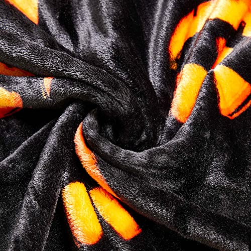 Thesis Halloween Blanket Fleece Throw Blanket – Soft Plush Printed Pumpkin Blanket Microfiber Oversized Throw Blanket 50x70 Inches