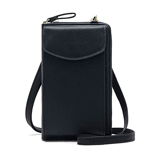 The Original Clutch Wallet By Selena, By Selena Clutch Wallet for Women, Crossbody Cell Phone Purse Shoulder Bag (Black)