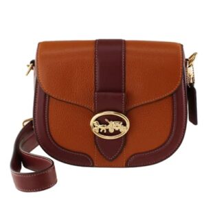 coach georgie saddle crossbody (im/sunset multi)