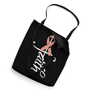 Faith Cancer Support - Ribbon Uterine Cancer Awareness Tote Bag