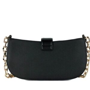 Michael Kors Carmen XS Leather Pouchette Shoulder Bag (Black)