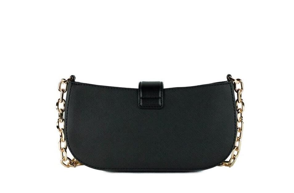 Michael Kors Carmen XS Leather Pouchette Shoulder Bag (Black)