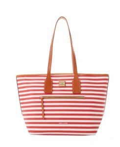 dooney & bourke sullivan coated cotton tote (red)