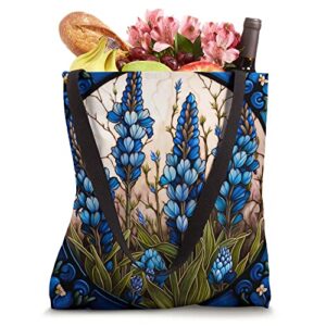 Texas Bluebonnet Flowers Farmhouse Blue Flowers Tote Bag