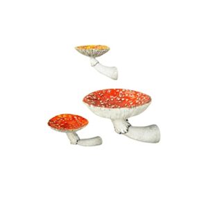 wuangyol mushroom hanging shelf floating shelves wall storage cute room decor home whimsical wall mounted resin storage rack creative art rack for living room kitchen bathroom 3pcs