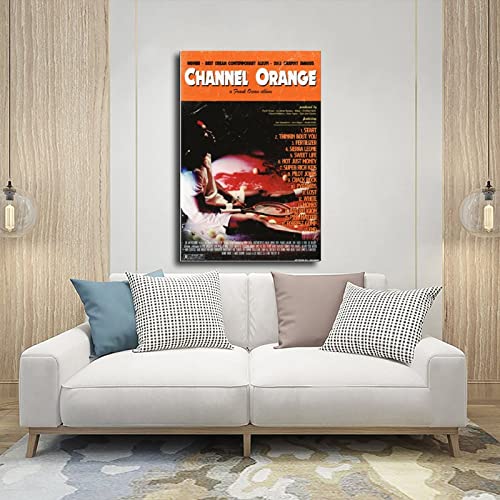 YGULC Frank Poster Ocean Orange Music Canvas Poster Wall Art Decor Print Picture Paintings for Living Room Bedroom Decoration Unframe:12x18inch(30x45cm)