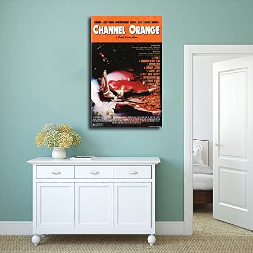 YGULC Frank Poster Ocean Orange Music Canvas Poster Wall Art Decor Print Picture Paintings for Living Room Bedroom Decoration Unframe:12x18inch(30x45cm)