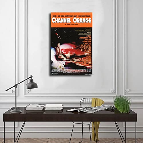 YGULC Frank Poster Ocean Orange Music Canvas Poster Wall Art Decor Print Picture Paintings for Living Room Bedroom Decoration Unframe:12x18inch(30x45cm)