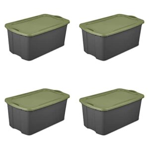 duue 30 gal.plastic, flat gray/sage legume, set of 4