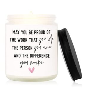 afterprints scented candles gifts for women – retirement/farewell/graduation/thank you/leaving gifts for coworker teacher boss best friend