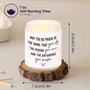 Afterprints Scented Candles Gifts for Women - Retirement/Farewell/Graduation/Thank You/Leaving Gifts for Coworker Teacher Boss Best Friend