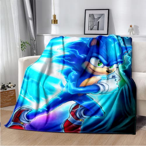 Anime Cartoon Soft Throw Blanket Flannel Full Season Light Living Room/Bedroom Warm Blanket (Set?B,60"x50")