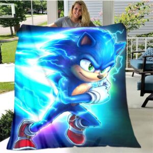 Anime Cartoon Soft Throw Blanket Flannel Full Season Light Living Room/Bedroom Warm Blanket (Set?B,60"x50")