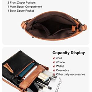 MASINTOR Crossbody Purses for Women, Multi Pocket Casual Crossbody Bag, Adjustable Strap Shoulder Bag with Tassel