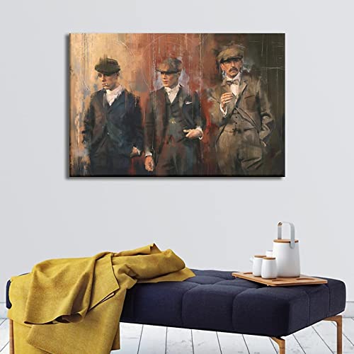 Peaky Blinders Poster Tommy Shelby Bedroom Canvas Art Print Art Wall Decor And Home Decor 16x24inchs(40x60cm)