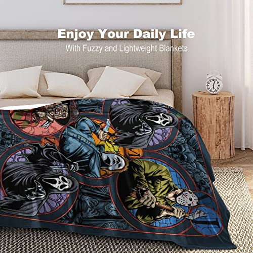 Halloween Blanket Flannel Cozy Halloween Throw Blankets Luxury Watching Blanket for Couch Bed All Season Gifts 50"X40"