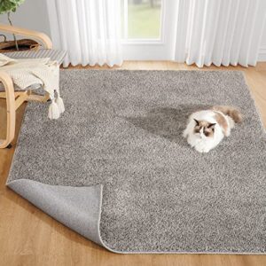 solid shag rug 3×5 rugs for living room large area rug machine washable area rugs, ideal for carpet floor use