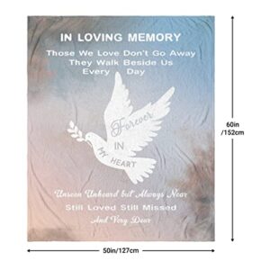 Bereavement Gifts, Sympathy Gift, Memorial Gifts for Loss of Loved one, Sympathy Blanket 60"x 50", Bereavement Gifts for Loss of Father, Memorial Gifts for Loss of Mother, Bereavement Gifts Ideas