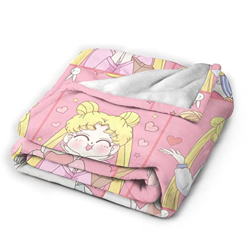 Flannel Blanket Super Soft Cozy Plush Blankets Warm Lightweight Throw Blanket for Sofa Bed Pink 50"x40"