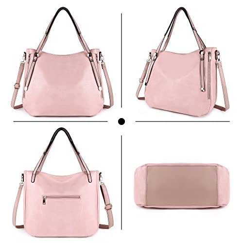 Women Handbag Vegan Leather Fashion Hobo Bag Large Capacity and Handbags with Adjustable Straps