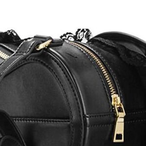 Deevoka Black Bat Wings Backpack Goth Punk Lace Wing Shoulder Bag Leather Rucksack