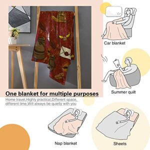 Soft Blanket Throw Blanket Home Decor Warm Blanket Sofa Cute Blanket for Bedroom Camping Travel 60"x50"