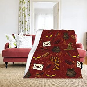 Soft Blanket Throw Blanket Home Decor Warm Blanket Sofa Cute Blanket for Bedroom Camping Travel 60"x50"