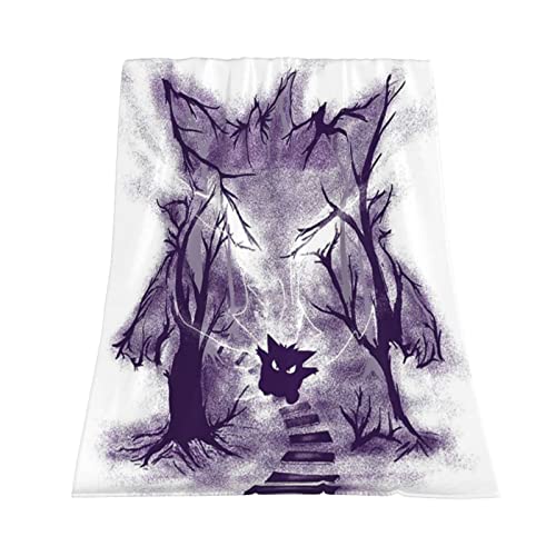 HAFSUM Cute Anime Blanket Cozy Warm Fleece Throw Blanket Lightweight Blankets and Throws for Men and Women 60"x50"