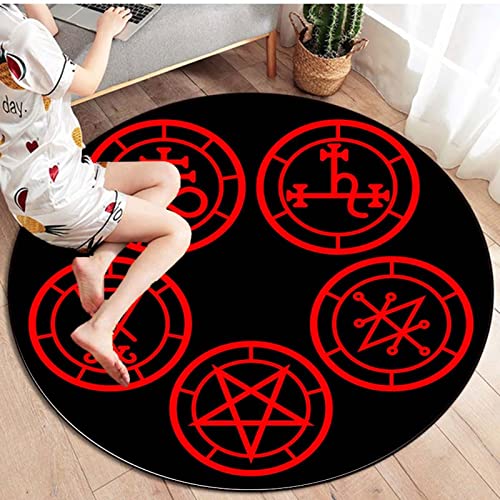 Custom Round Rug, Personalized Rugs and Mats, Small Circle Rug Area Rug Design Your Photo Logo Text Washable Non-Slip, Custom Carpet for Home Bedroom Living Room Office Kitchen Outdoor Patios