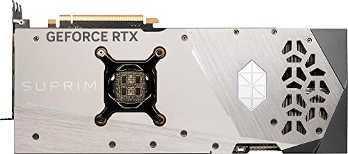 MSI Gaming GeForce RTX 4090 24GB GDRR6X 384-Bit HDMI/DP Nvlink Tri-Frozr 3 Ada Lovelace Architecture OC Graphics Card (RTX 4090 SUPRIM X 24G)