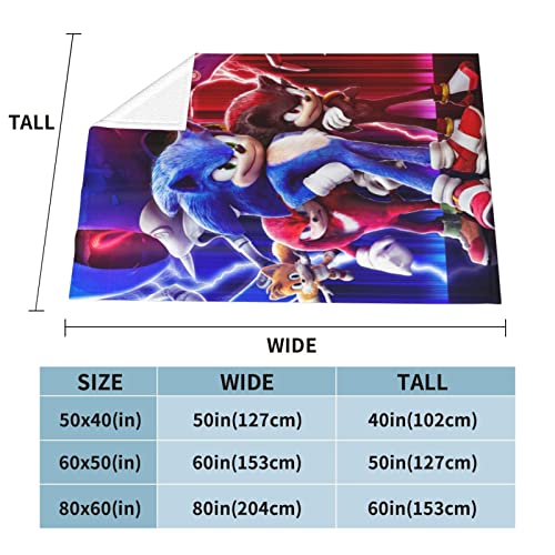 Cartoon Game Movie Blanket, Soft Anime Bed Throw Blanket Home Decor for Bedding Couch Sofa All Seasons Throw Blankets - 3 50"X 40"