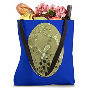 Golden peacock Tote Bag