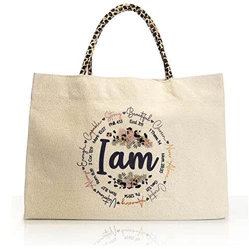 Macorner Cotton Tote Bag Gifts for Women - Mothers Day & Birthday Gift For Mom Friends Women Her Wife Coworkers Sister - Nurse Teacher Bag Gifts - Inspirational Religious Christian Gifts for Women