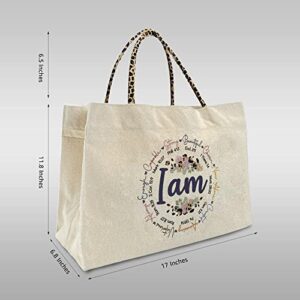 Macorner Cotton Tote Bag Gifts for Women - Mothers Day & Birthday Gift For Mom Friends Women Her Wife Coworkers Sister - Nurse Teacher Bag Gifts - Inspirational Religious Christian Gifts for Women