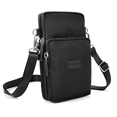 Valleycomfy Small Crossbody Bags Purses for Women, Crossbody Handbags Cell Phone Wallet Travel Purse, Shoulder Bag Black