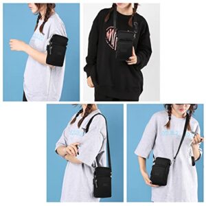 Valleycomfy Small Crossbody Bags Purses for Women, Crossbody Handbags Cell Phone Wallet Travel Purse, Shoulder Bag Black