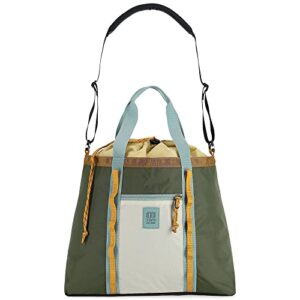 topo designs mountain utility tote bone white/olive one size