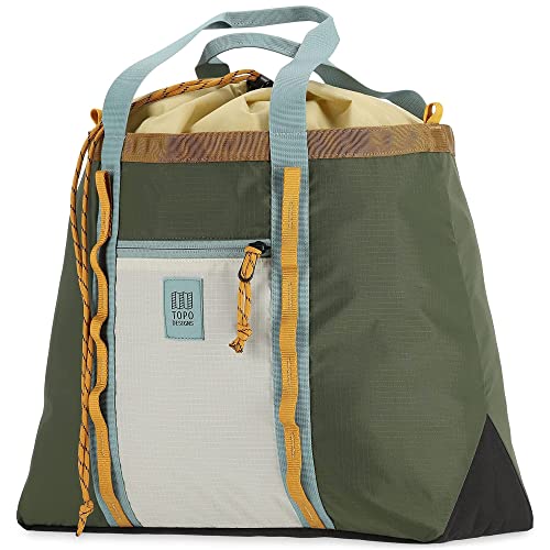 Topo Designs Mountain Utility Tote Bone White/Olive One Size