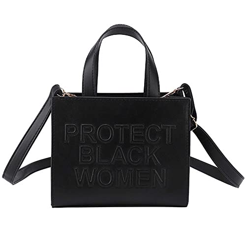 Qiayime Protect Black Women Purse Ladies Fashion PU Leather Top Handle Handbag Shoulder Satchel bag Tote Crossbody (black)