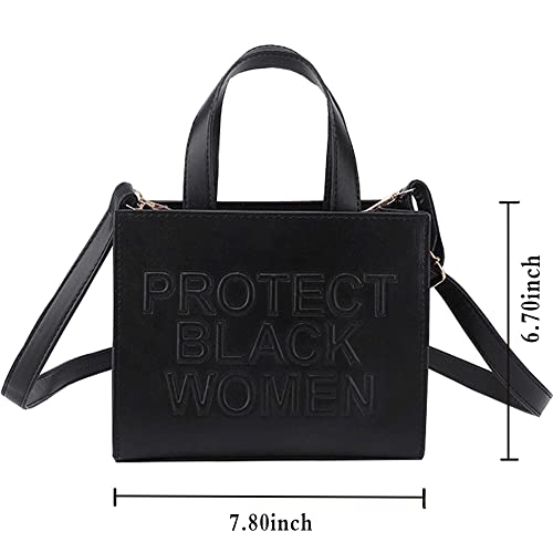 Qiayime Protect Black Women Purse Ladies Fashion PU Leather Top Handle Handbag Shoulder Satchel bag Tote Crossbody (black)