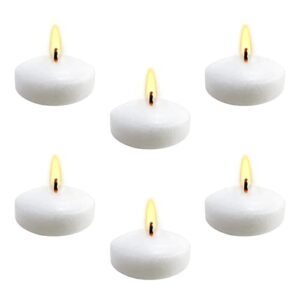 6pack floating candles，candle floating unscented discs for wedding, pool party, holiday & home decor