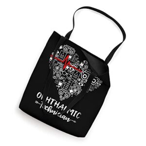 Ophthalmic Technician Heart Funny Ophthalmology Tote Bag