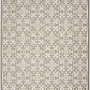 Nourison Aloha Indoor/Outdoor Ivory/Grey 7' x 10' Area -Rug, Easy -Cleaning, Non Shedding, Bed Room, Living Room, Dining Room, Deck, Backyard, Patio, High Traffic (7x10)