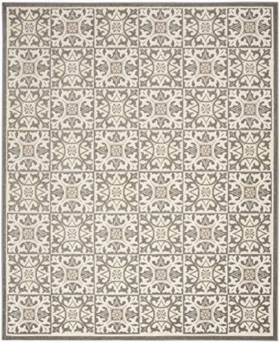 Nourison Aloha Indoor/Outdoor Ivory/Grey 7' x 10' Area -Rug, Easy -Cleaning, Non Shedding, Bed Room, Living Room, Dining Room, Deck, Backyard, Patio, High Traffic (7x10)