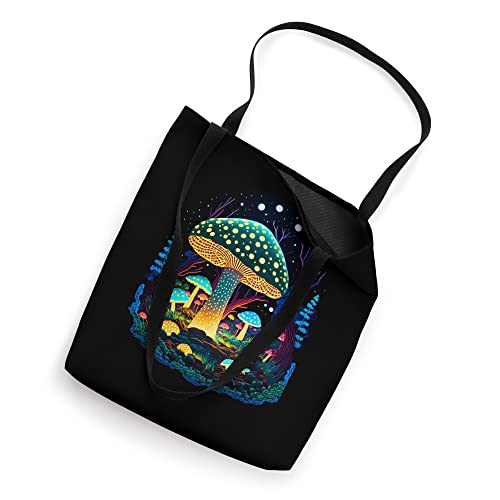 Mushroom Whisperer Colorful Fungi Design Tote Bag