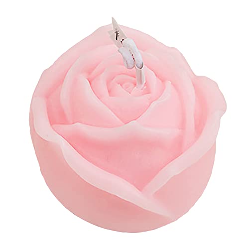 1 PCS Rose Shape Aromatherapy Scented Candle,Valentines Day Gifts for Her,Candles Gifts for Women,Aromatherapy Candles for Home Decor,Valentine Thanksgiving Christmas Gift for Women(Pink)