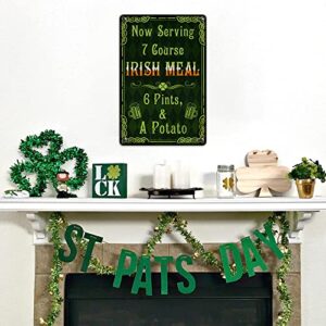 N NAMESISS All Over Printed, Irish Pub Metal Sign, Irish Pub Sign, Irish Pub Decor, Irish Decorations, St Patrick Day Decoration, Funny Metal Sign, 12x16 Inches Metal Sign, Welcome Bar Sign, Bar Decorations