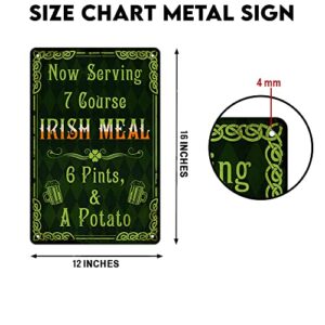 N NAMESISS All Over Printed, Irish Pub Metal Sign, Irish Pub Sign, Irish Pub Decor, Irish Decorations, St Patrick Day Decoration, Funny Metal Sign, 12x16 Inches Metal Sign, Welcome Bar Sign, Bar Decorations